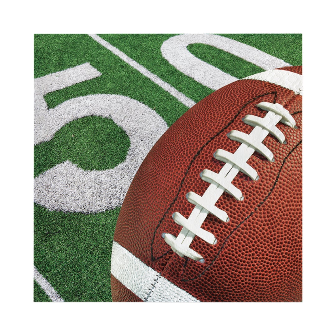 16 Large Football Napkins, Football Party, Tailgate Party Napkins ...
