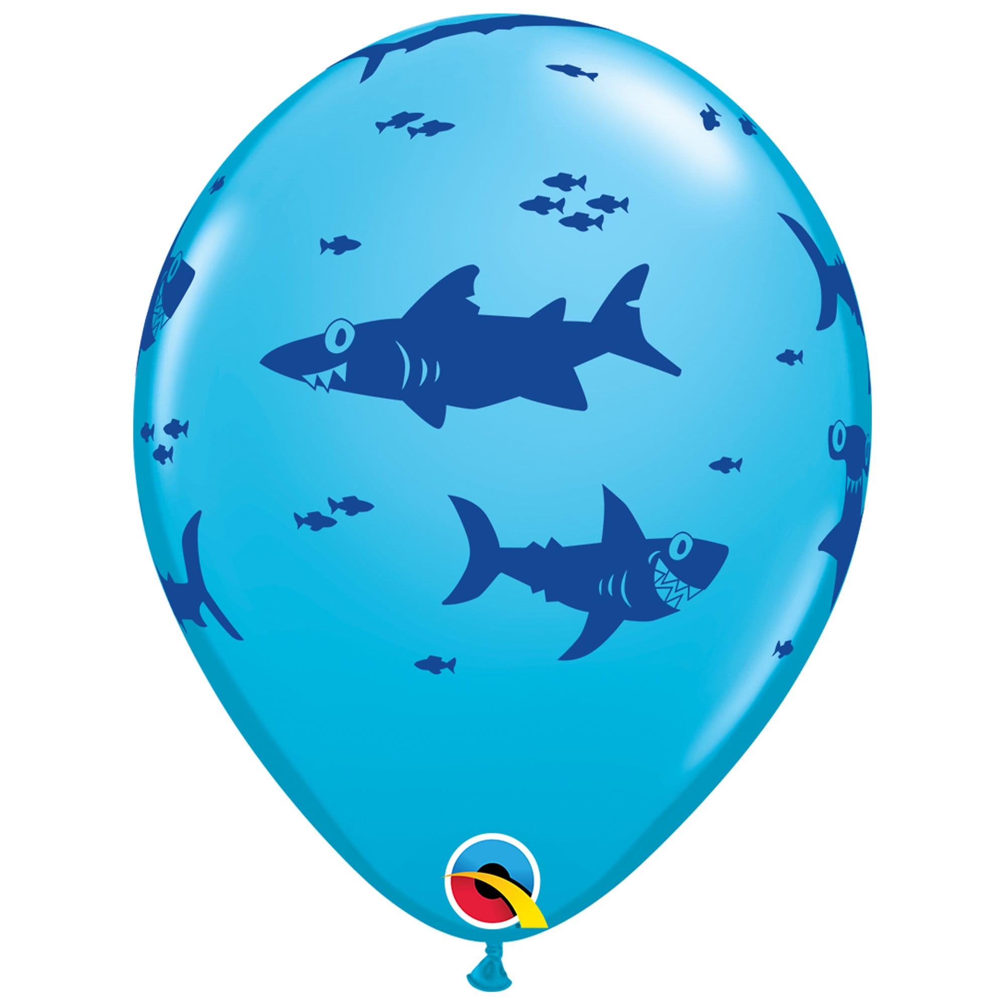 Five Shark Balloons Latex, Shark Themed Party, Shark Attack Party ...