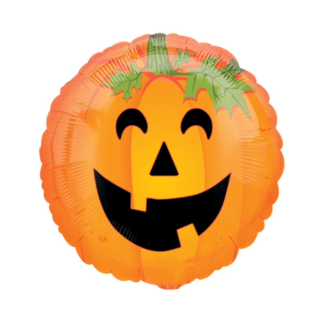 Happy Pumpkin Balloon 18", Happy Halloween, Halloween Balloons, Jack O ...