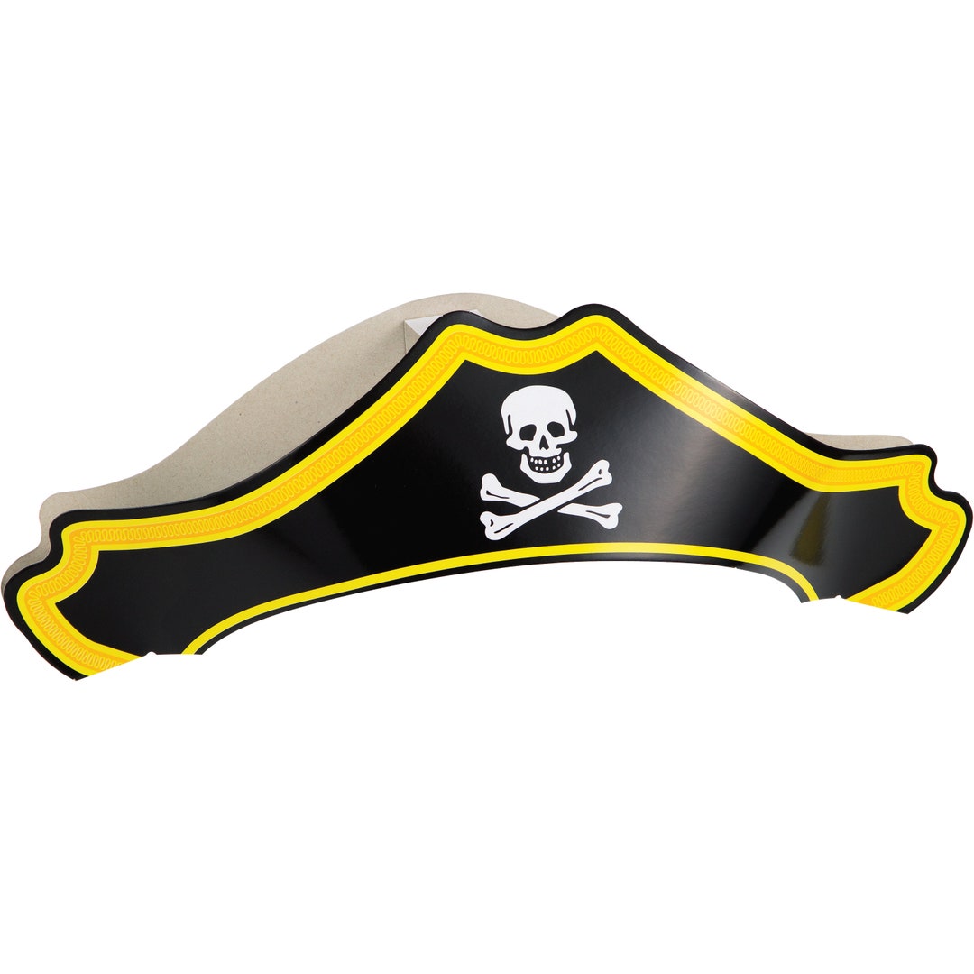 8 Pirate Hats, Pirate Balloon, Pirate Birthday Hats, Pirate Themed ...
