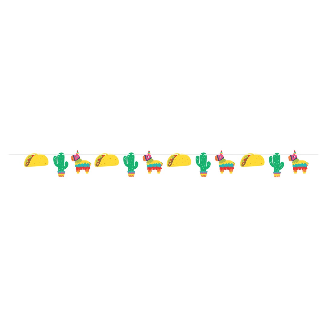Fiesta Banner, Taco Party, Llama Party, Cactus Party, Cinco De Mayo ...