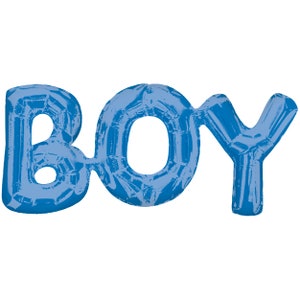 Its a BOY Letter Balloon 40 X 9", Baby Shower Balloon, Blue Boy Balloon ...