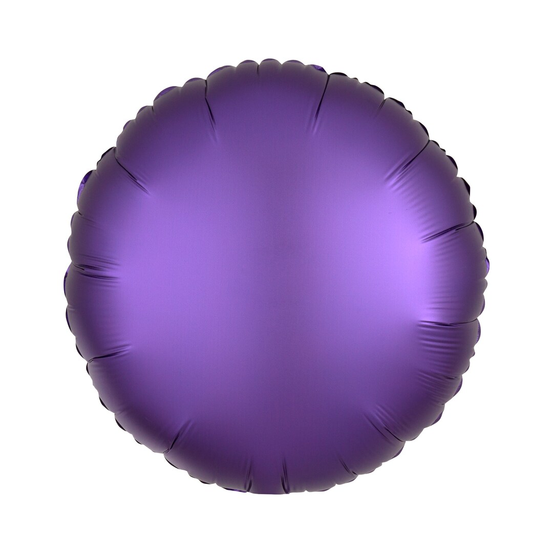 Purple Circle Balloon 18", Anniversary Balloon, Circle Shaped Balloon ...