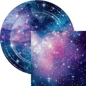 16 Small Galaxy Napkins, Space Napkins, Birthday Napkins, Galaxy Party ...