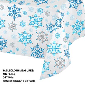 Snowflake Tablecloth, Princess Party, Princess Birthday, Snowflake ...