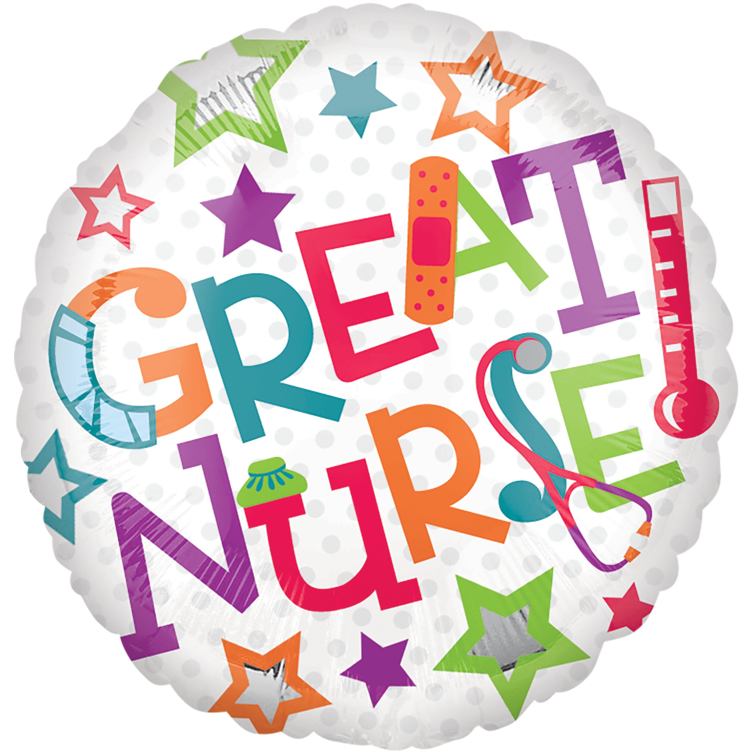 Great Nurse Balloon 18", Nurse Decorations, Hospital Balloon, Get Well ...