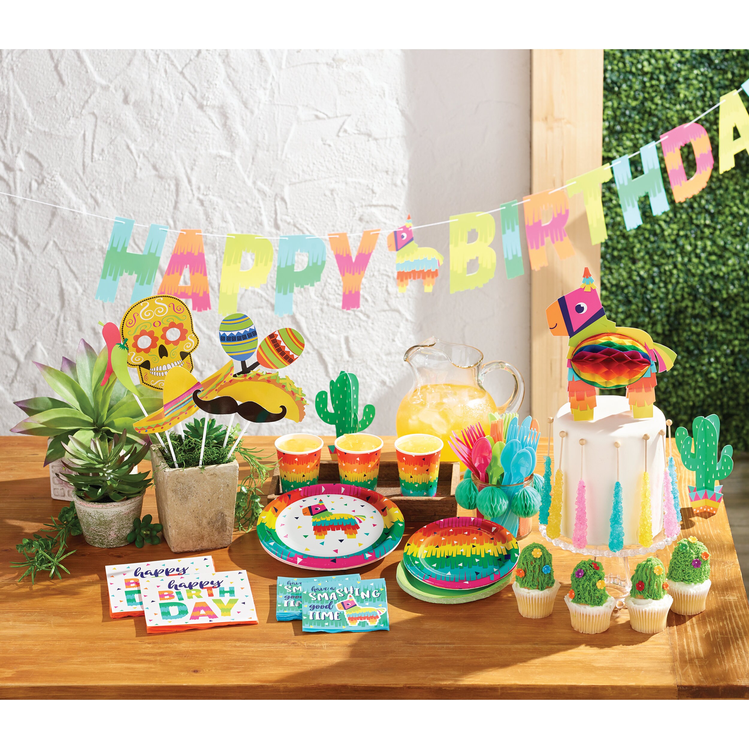 Fiesta Banner, Taco Party, Llama Party, Cactus Party, Cinco De Mayo ...