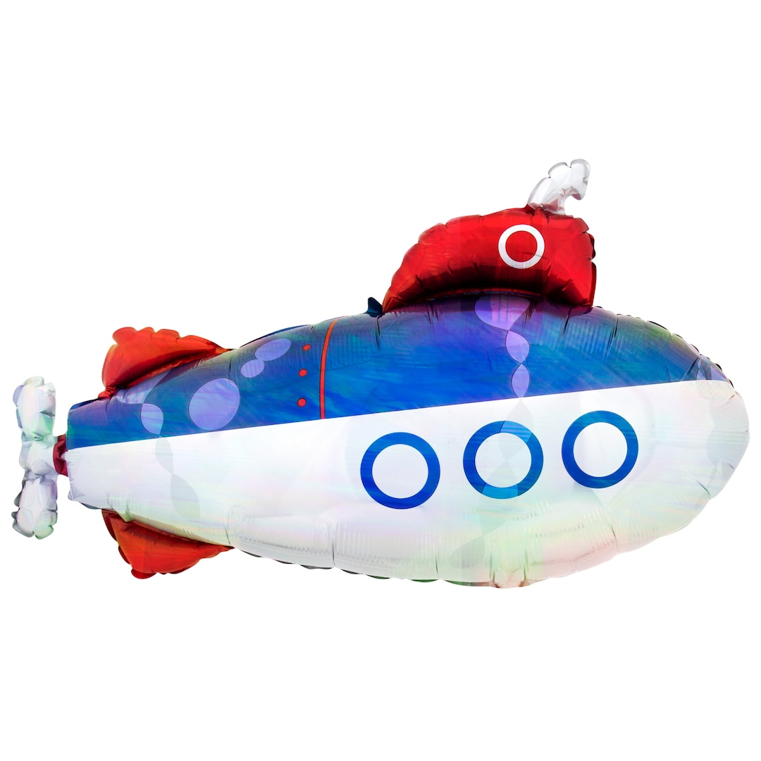 Submarine Balloon 34", Underwater Decor, All Aboard Party, Ocean Party ...