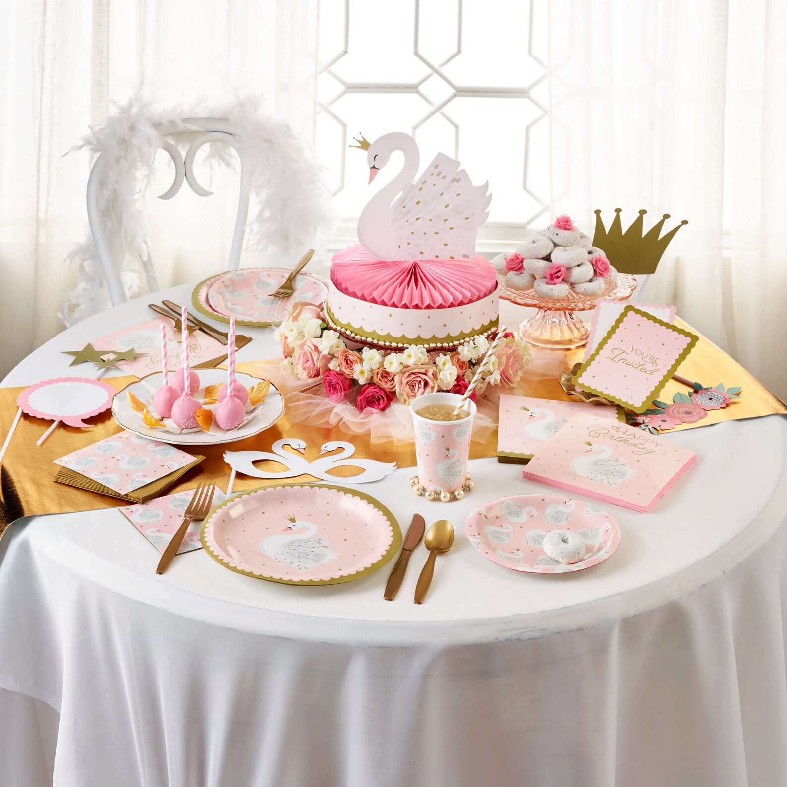 3 Swan Party Decorations, Swan Baby Shower, Swan Princess Party, Swan ...