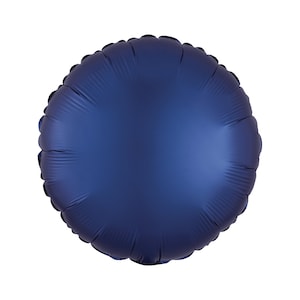 18" Navy Blue Circle Balloon, Navy Balloon, Anniversary Balloon, Circle ...