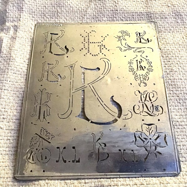 Large Monogram Stencils - Etsy