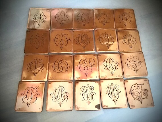 Antique Monogram Template ancient Monogram Stencil Monogram | Etsy