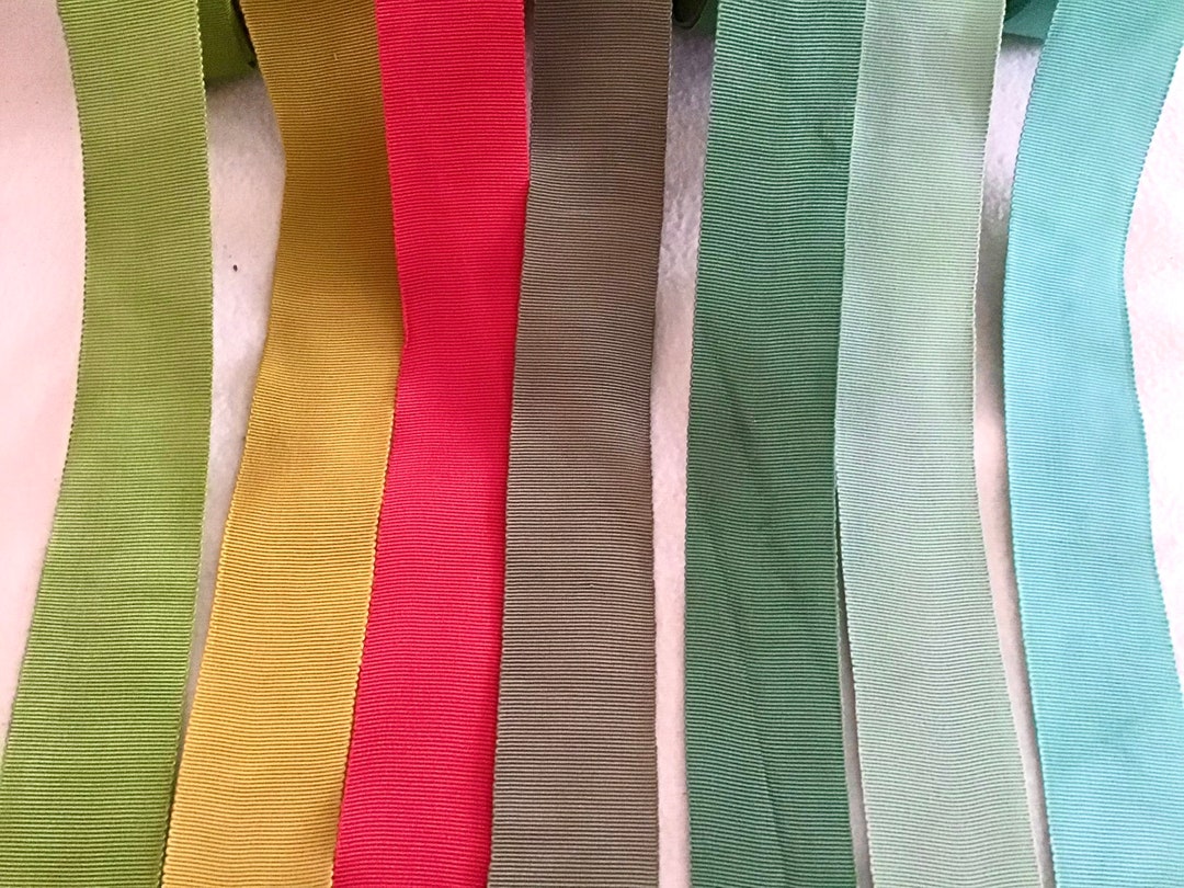 Grosgrain Ribbon 4 Cm Viscose Many Colors Grosgrain Ribbon - Etsy
