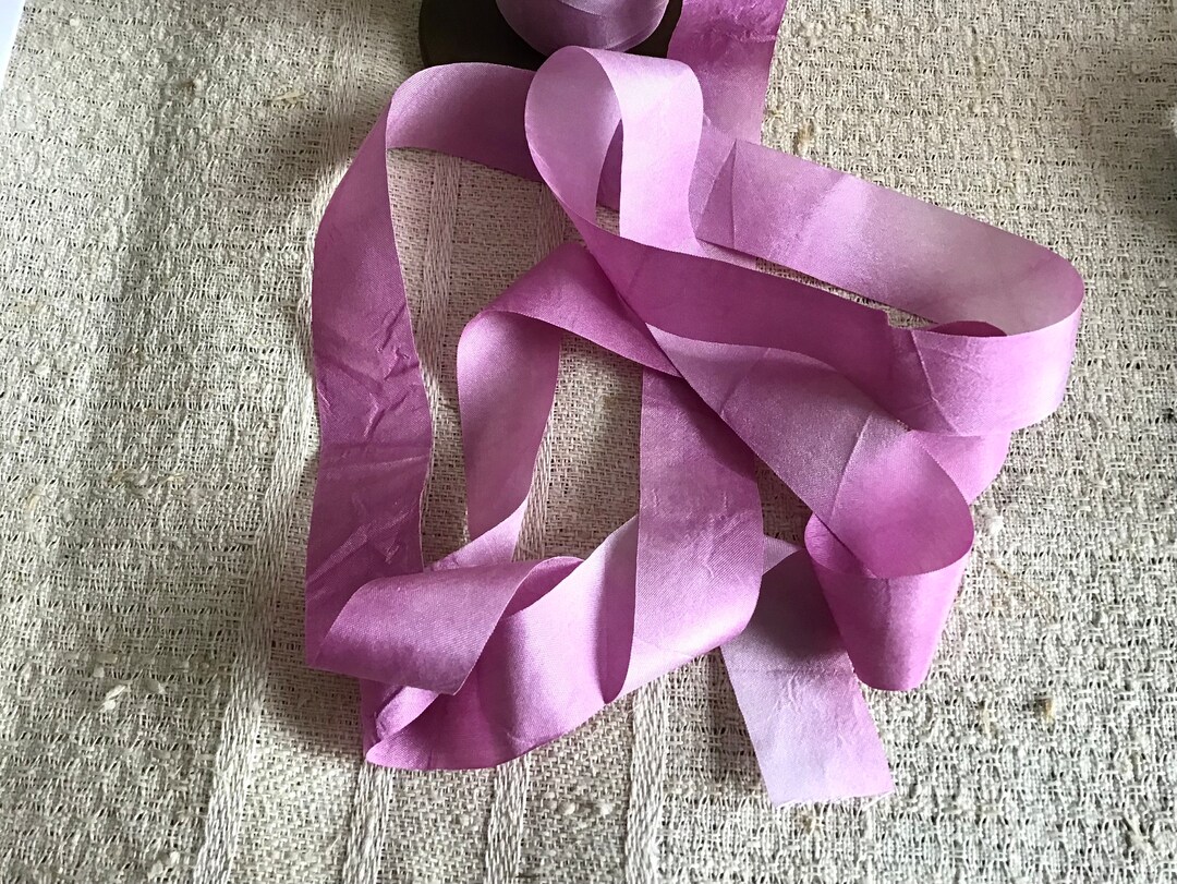 Silk Ribbon, Heavily Marbled Pink, 2 Cm Wide - Etsy