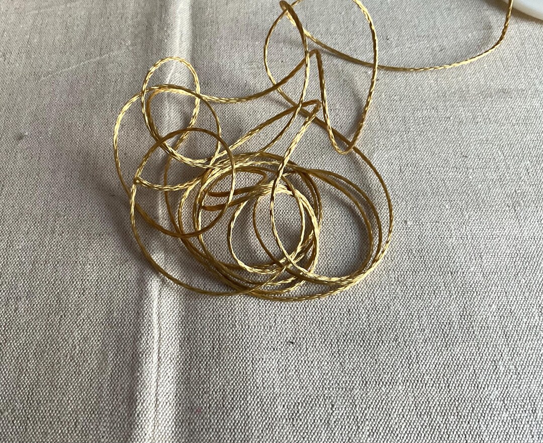 Golden Cord, Heavy Old Golden Cotton Cord, Approx. 2 Mm, 3 M - Etsy