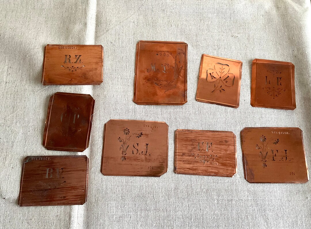 Monogram Template, Monogram for Tissues, Monogram Junk Journals, Floral ...