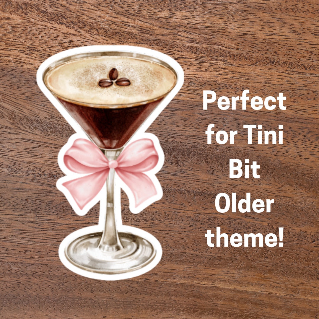 Espresso Martini Confetti Party Decorations Tini Bit Older Martini ...