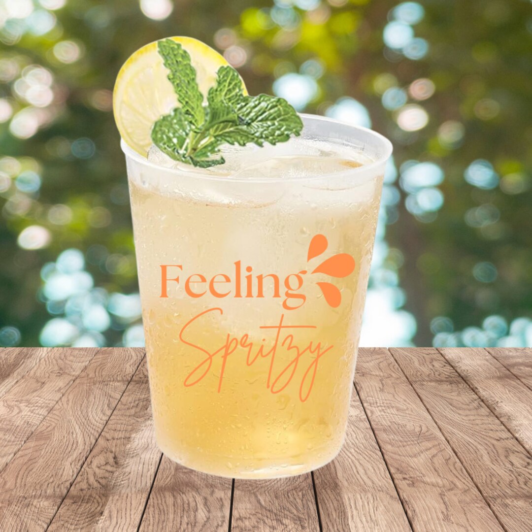 Feeling Spritzy Frosted Cups Birthday Party Party Cups Aperol Party ...