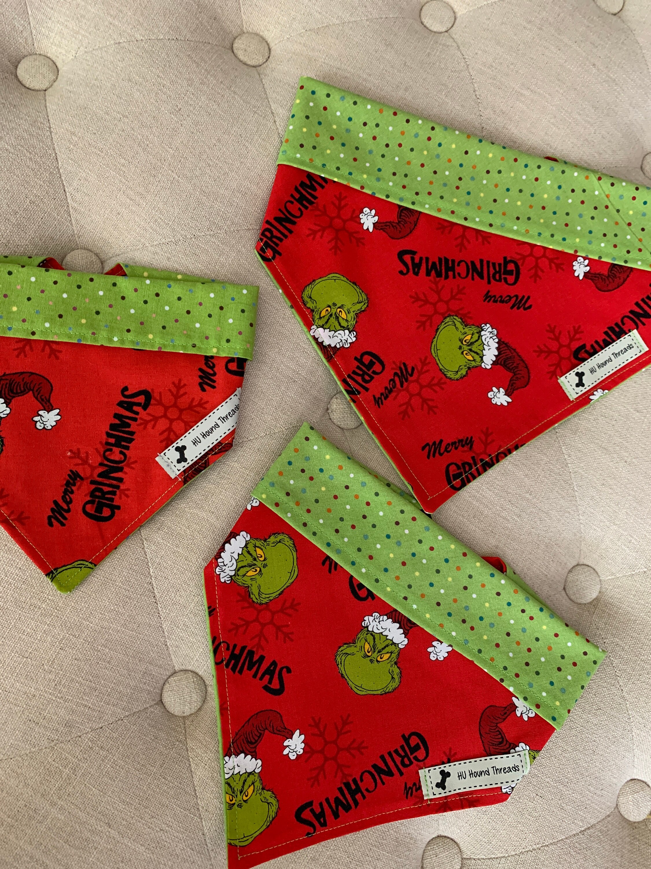 Grinchmas HU Rag dog Bandana Multiple Sizes - Etsy