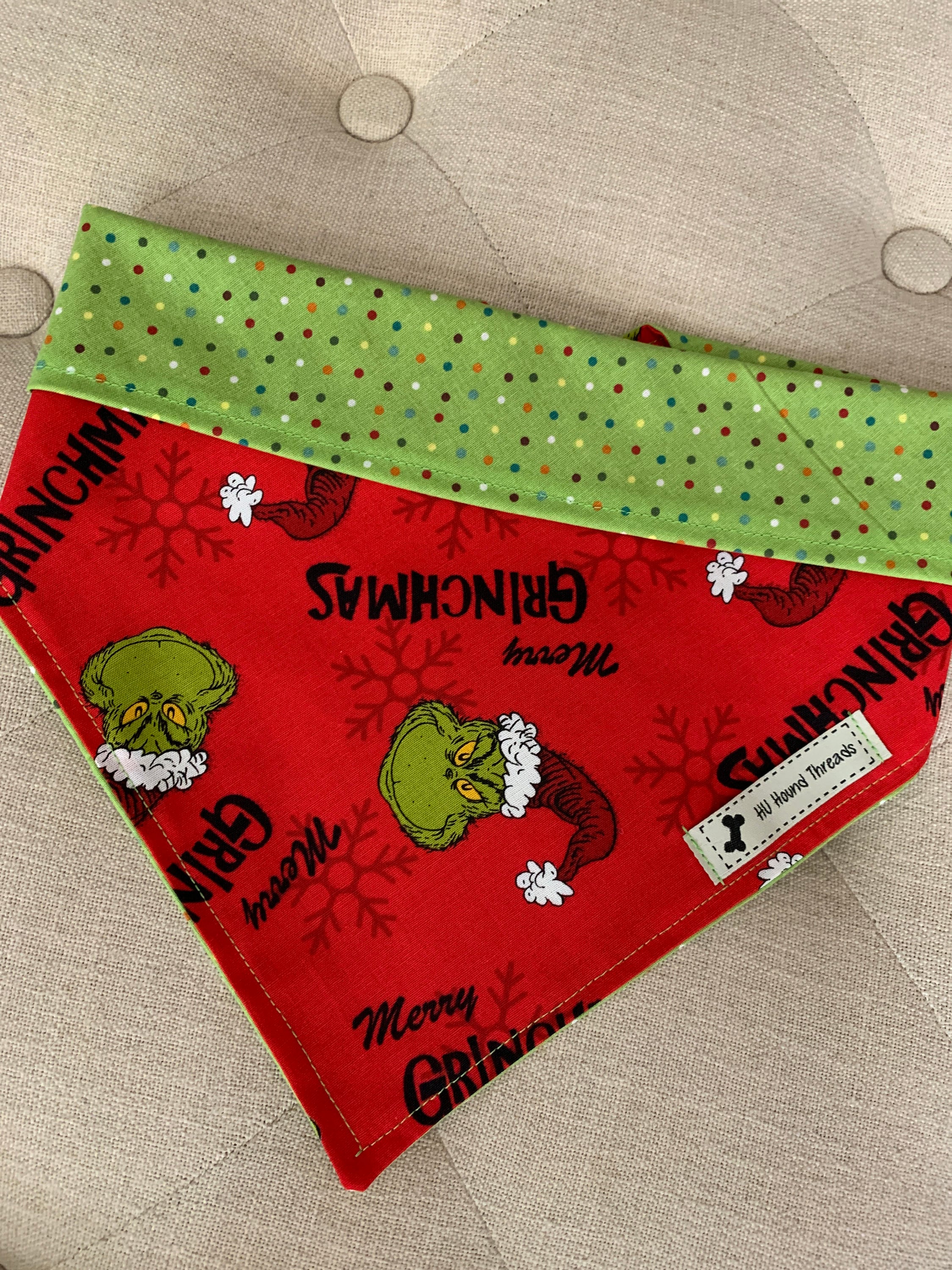Grinchmas HU Rag Perro Bandana de múltiples tamaños - Etsy España