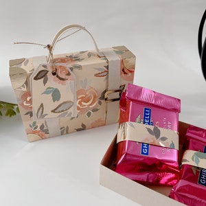 Suitcase Box. Chocolate and Gift Card Box. SVG and Studio Template for ...