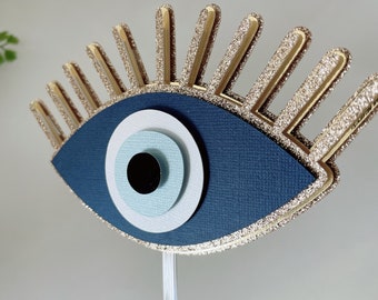 Evil Eye Cake Topper/ Evil Eye Topper/ Evil Eye Birthday Topper/ Evil ...