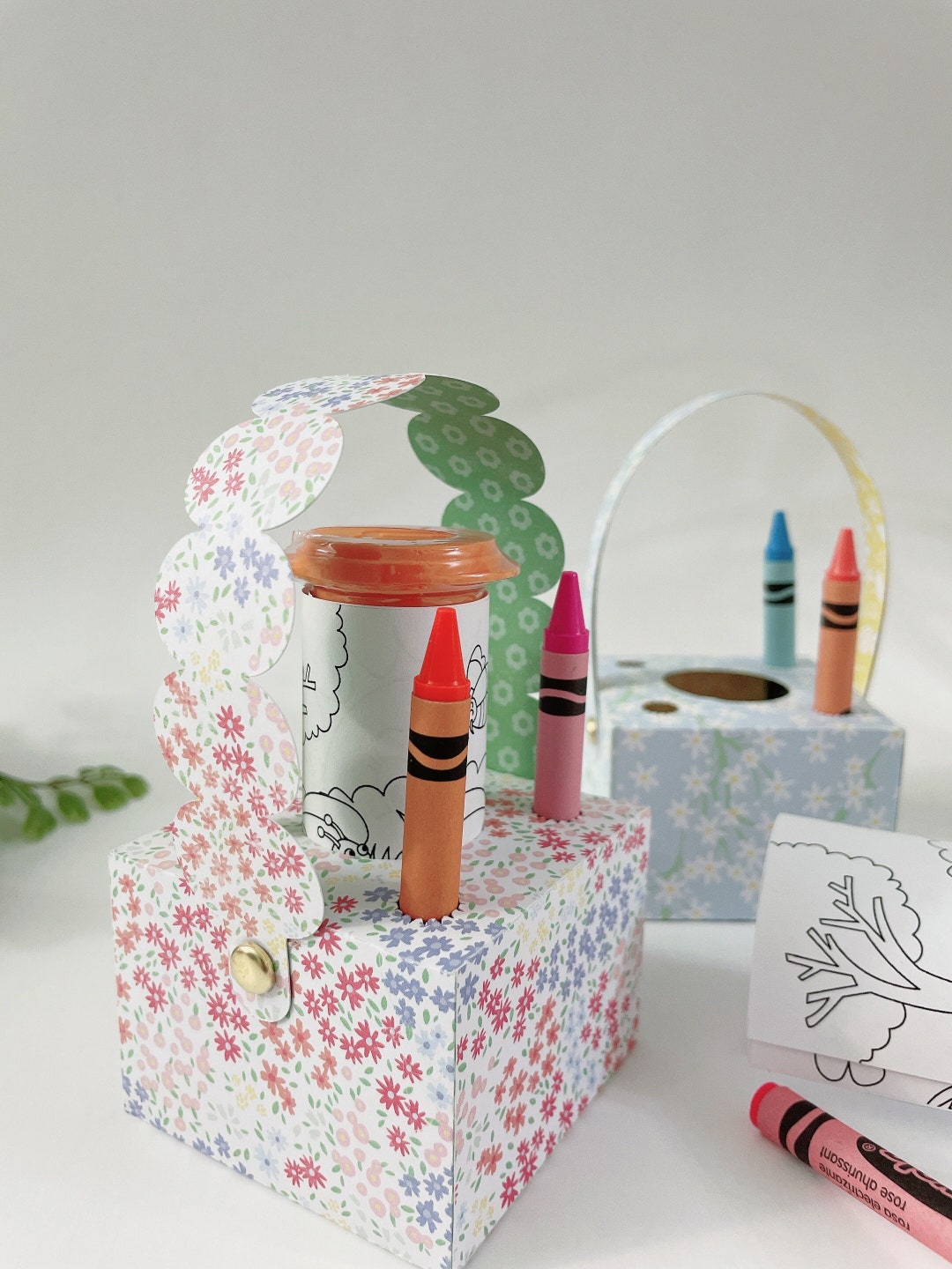 Coloring Box . SVG and Studio Template for Cricut and Silhouette ...