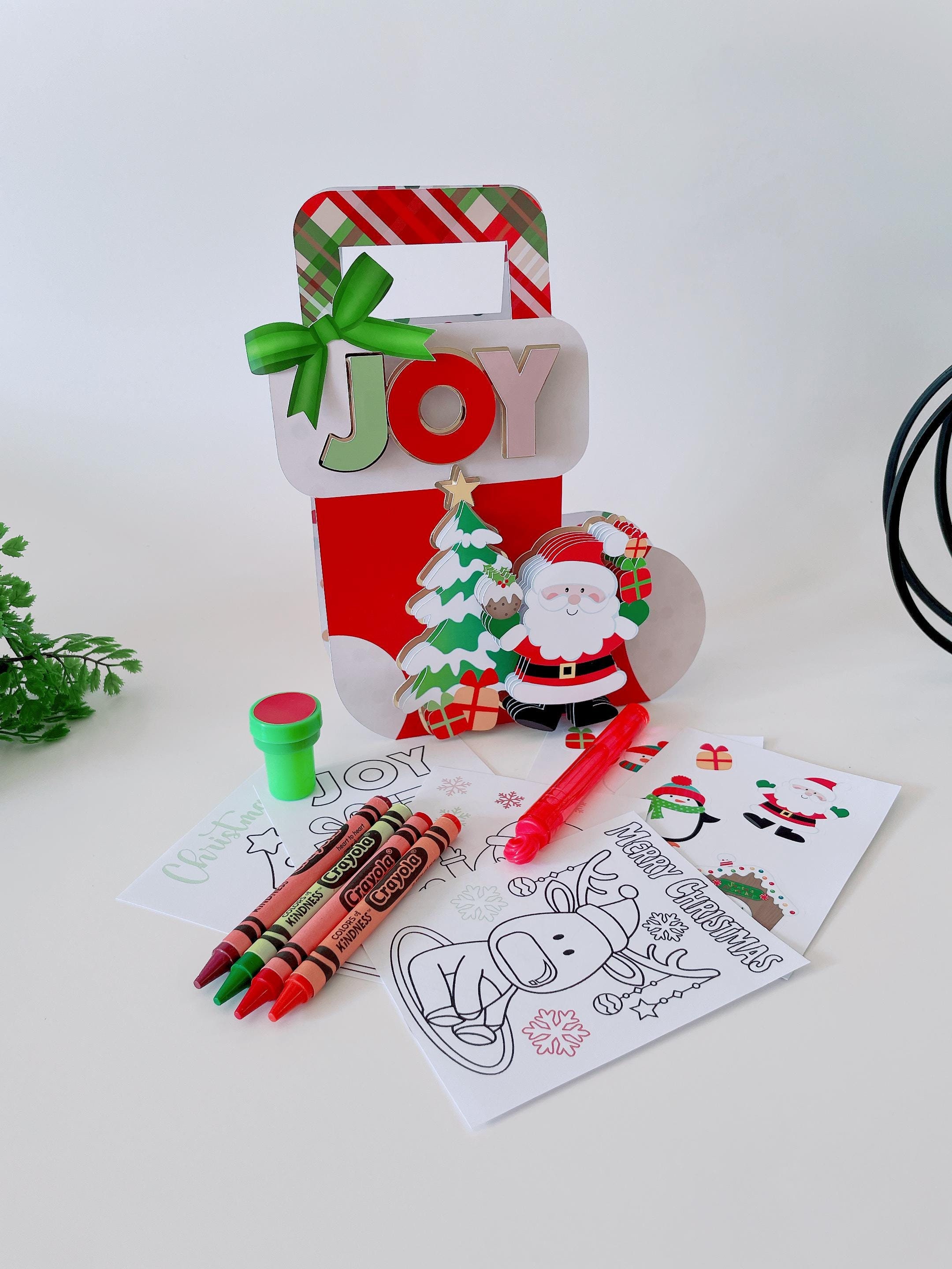 Santa's Boots Activity Bag. SVG and Studio Template for Cricut and ...