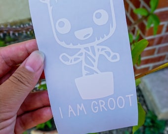 I Am Groot Decal - Etsy