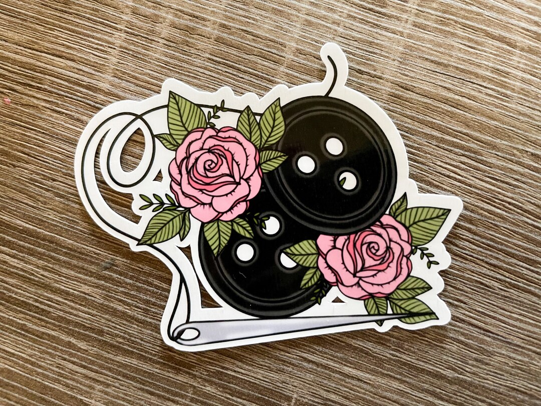 Coraline Button Eyes Inspired Sticker - Etsy