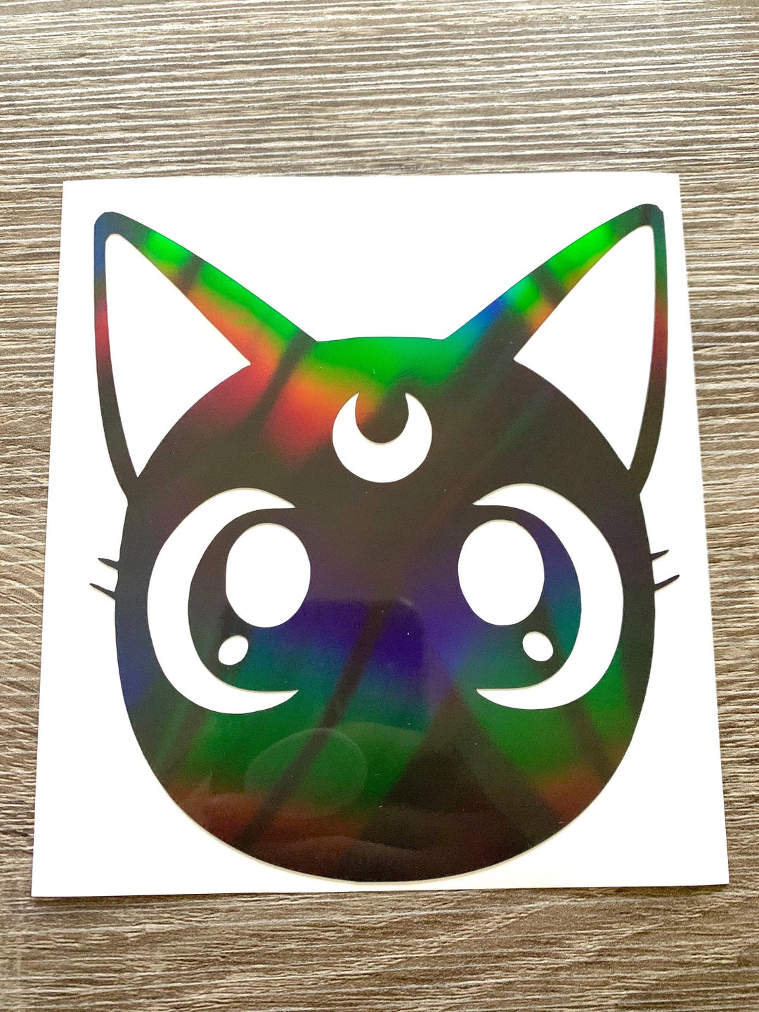 Luna Holographic Decal - Etsy