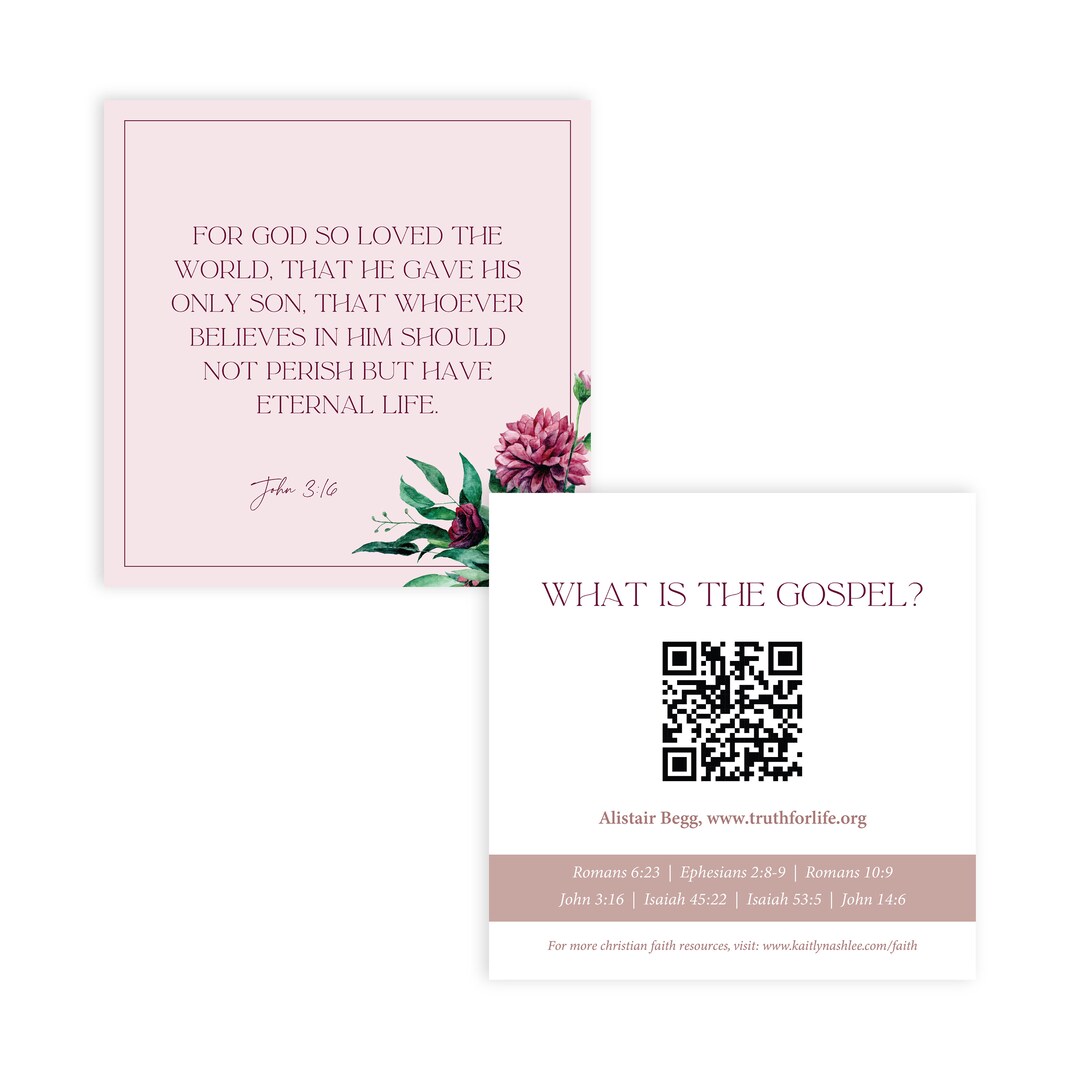 Sharing Scripture Cards, Gospel Tracts - Etsy