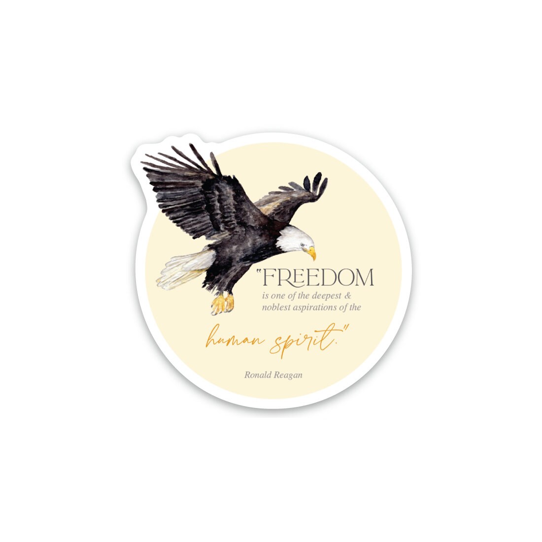 Freedom Sticker, Reagan Quote - Etsy