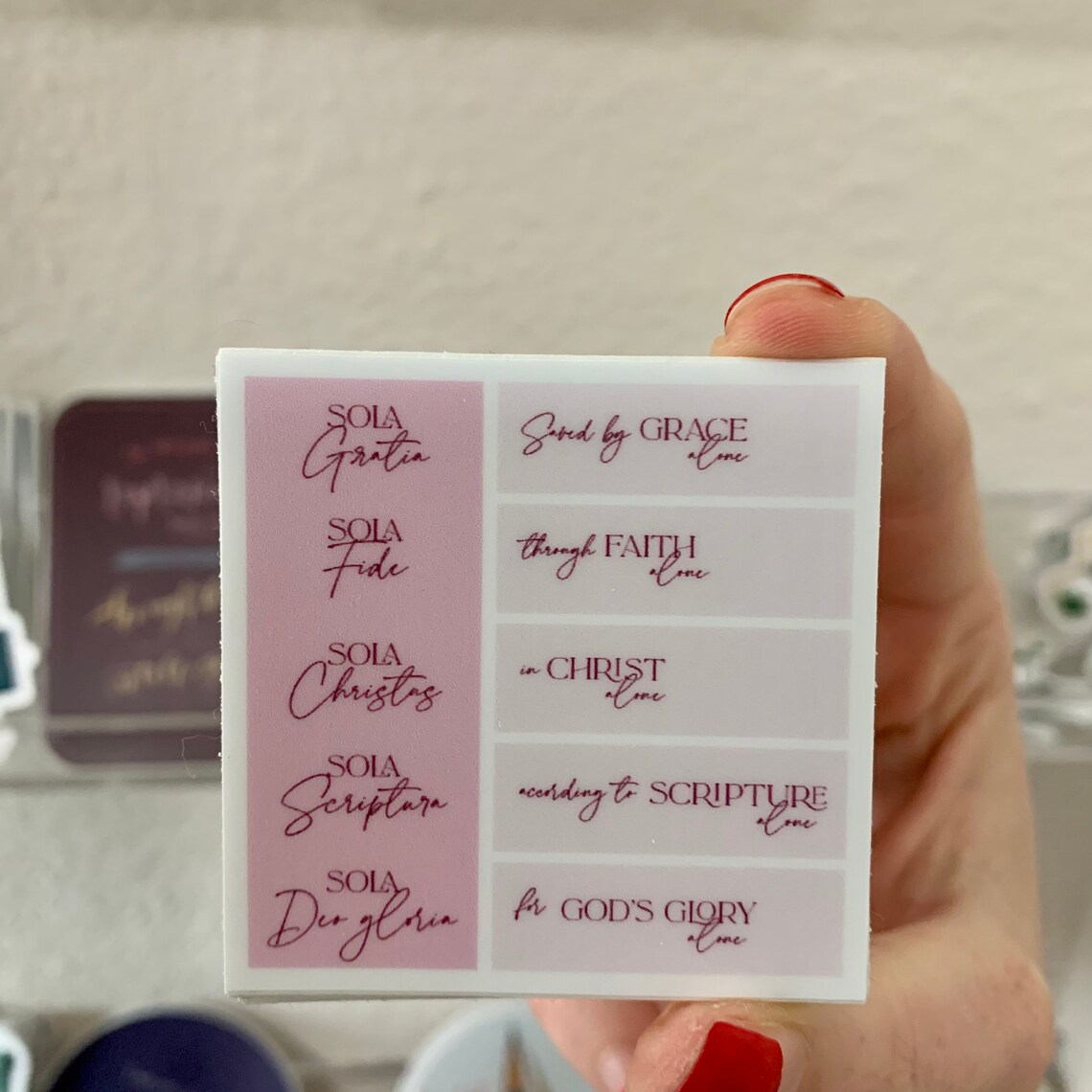 5 Solas Sticker - Etsy