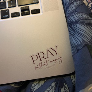 Pray Without Ceasing (transparent Background) Sticker - Etsy
