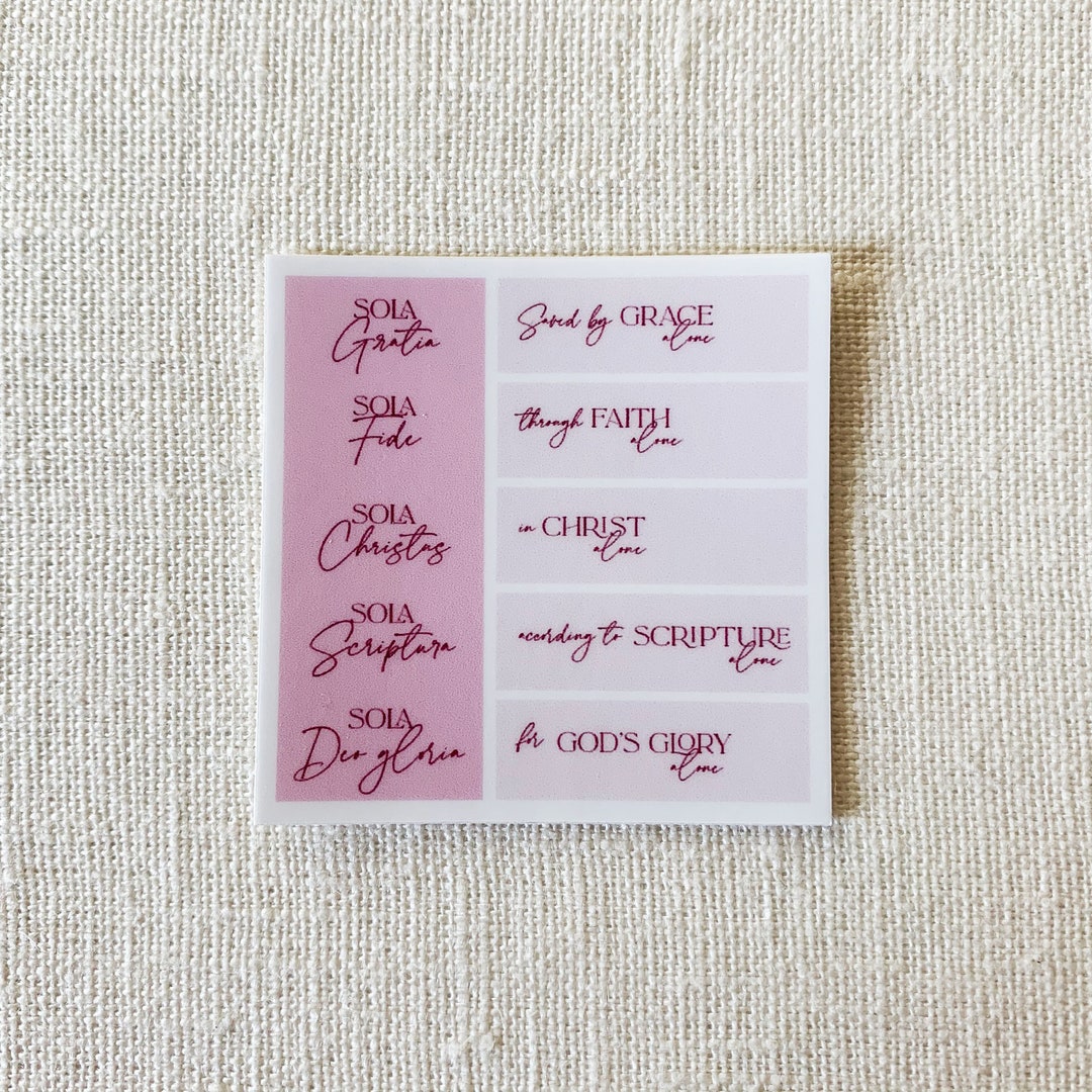 5 Solas Sticker - Etsy