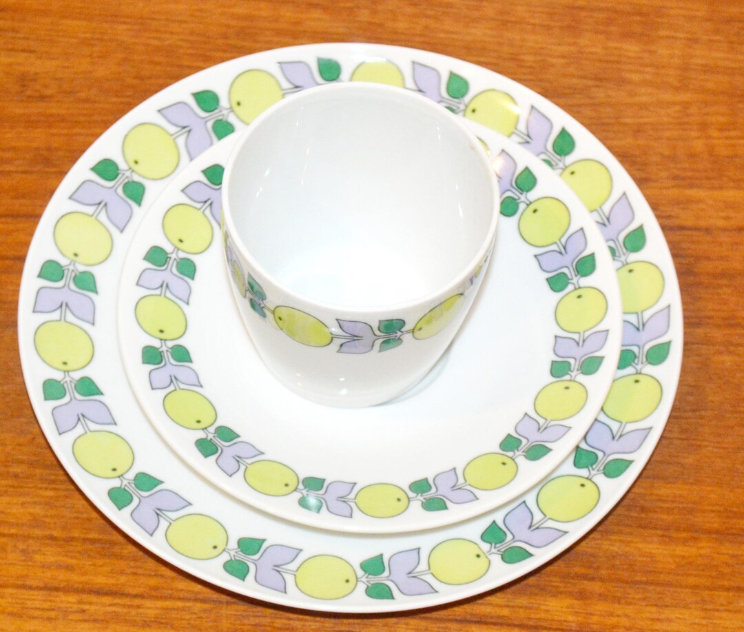70s Vintage Porcelain Tableware Tea Set by Schönwald 3 Pieces Retro Mid ...