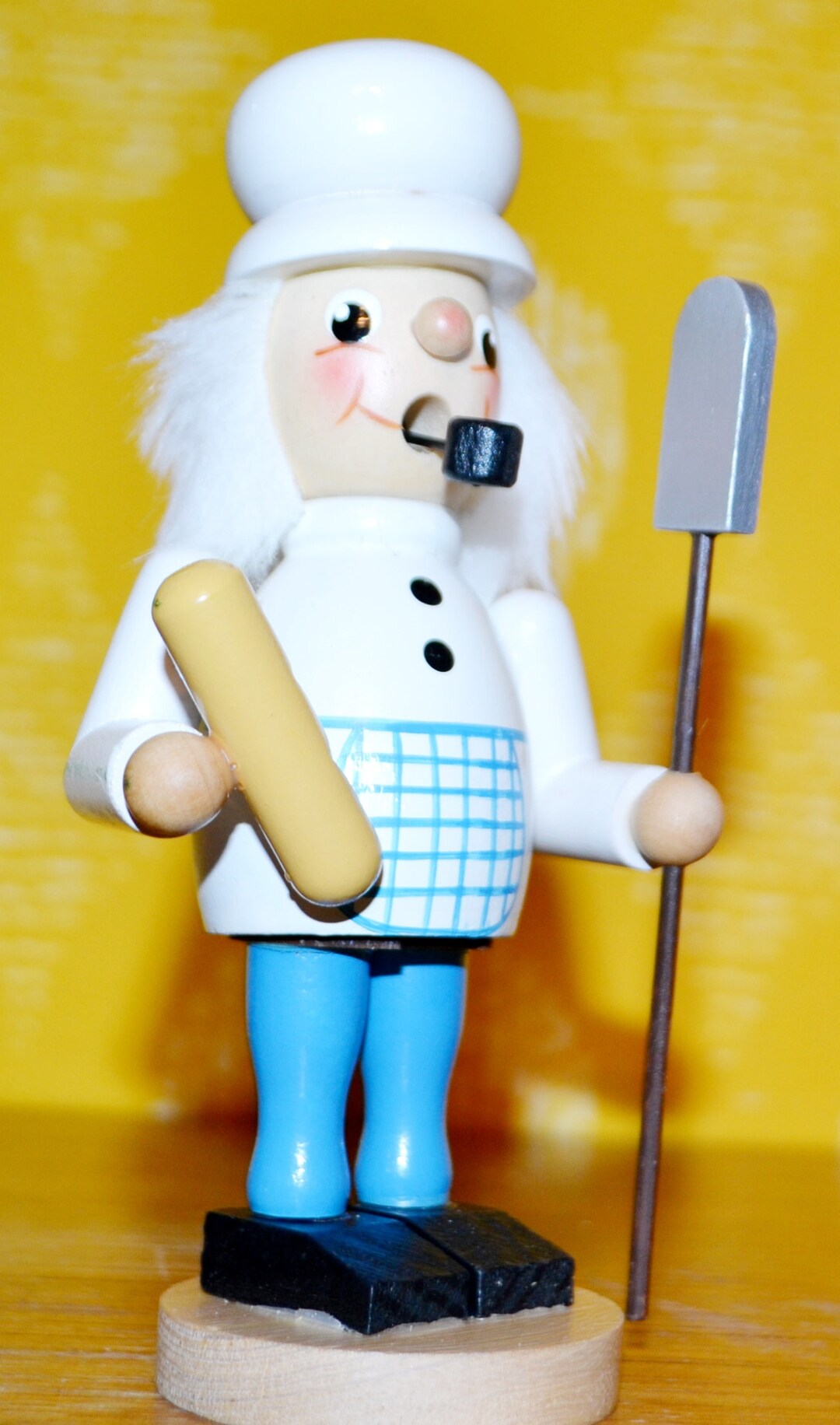 Vintage Christmas Smoked Man Wanderer 70s Wood Retro Santa Christmas ...