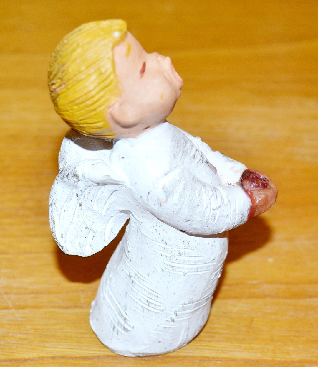 Vintage ORIGINAL Weihnachts Singer Jullar Engel Figur Deko Keramik ...