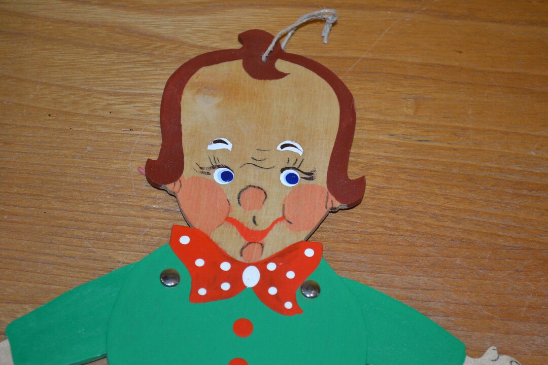 Vintage Wooden Figure Jumping Jack Max From the 70s Max&moritz Wooden ...