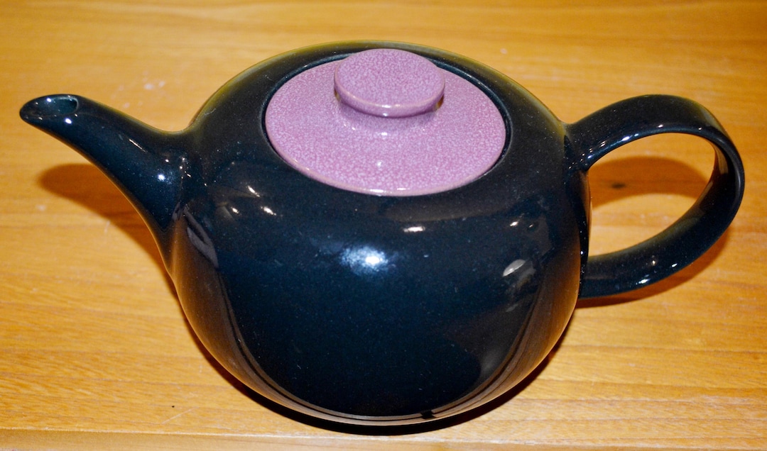 70s Vintage Porcelain Coffee Pot Heidelberg Black / Purple by Melitta ...