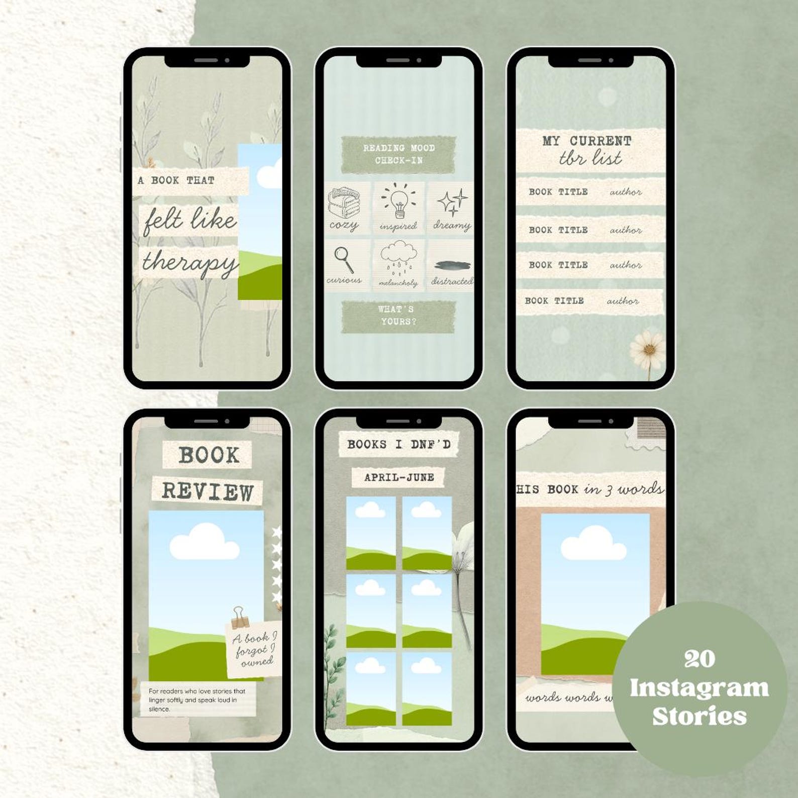 2025 the Quiet Shelf General Fiction Genre Canva Bookstagram Templates ...