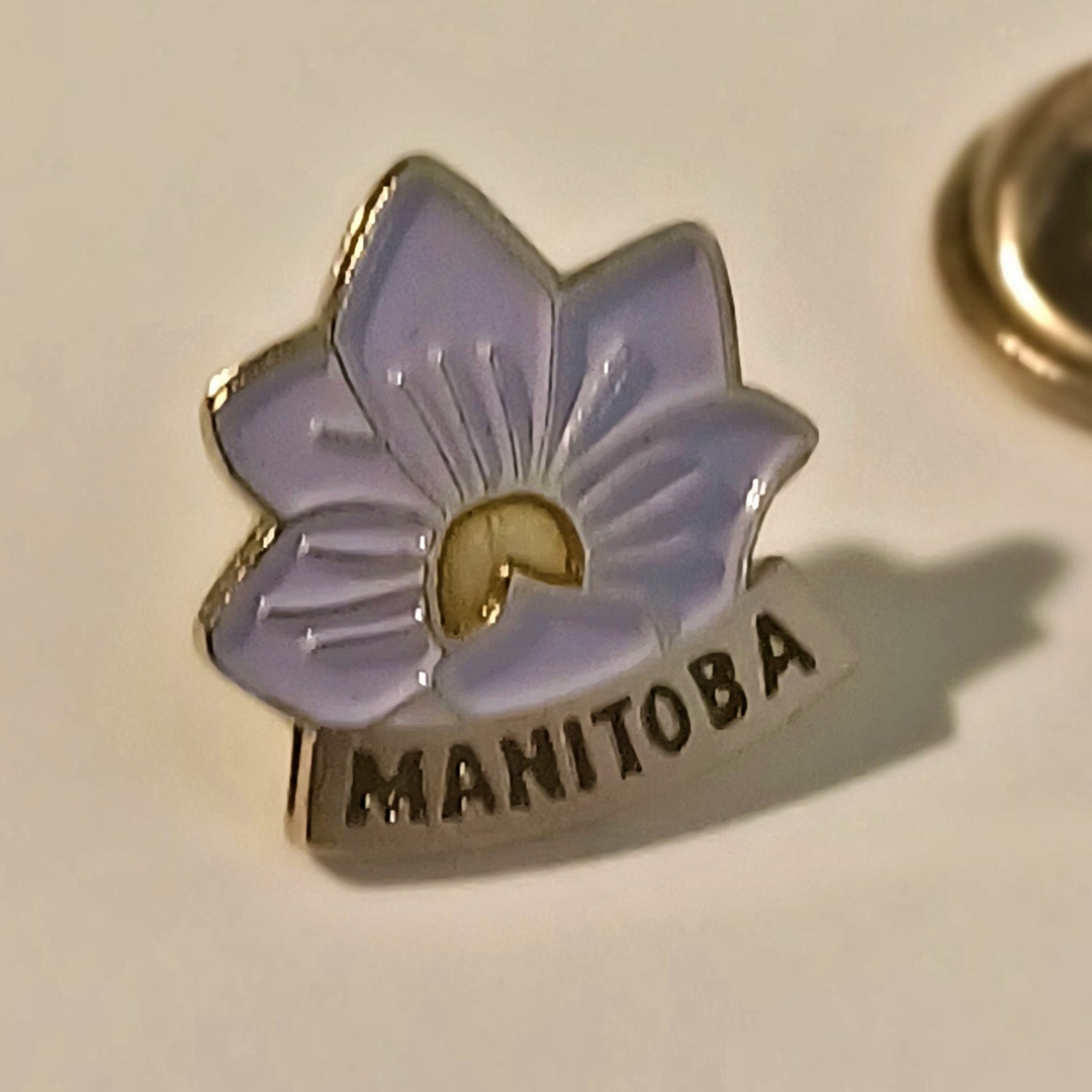 Manitoba Provincial Flower Prairie Crocus Lapel/hat Pin Souvenir 1216 ...