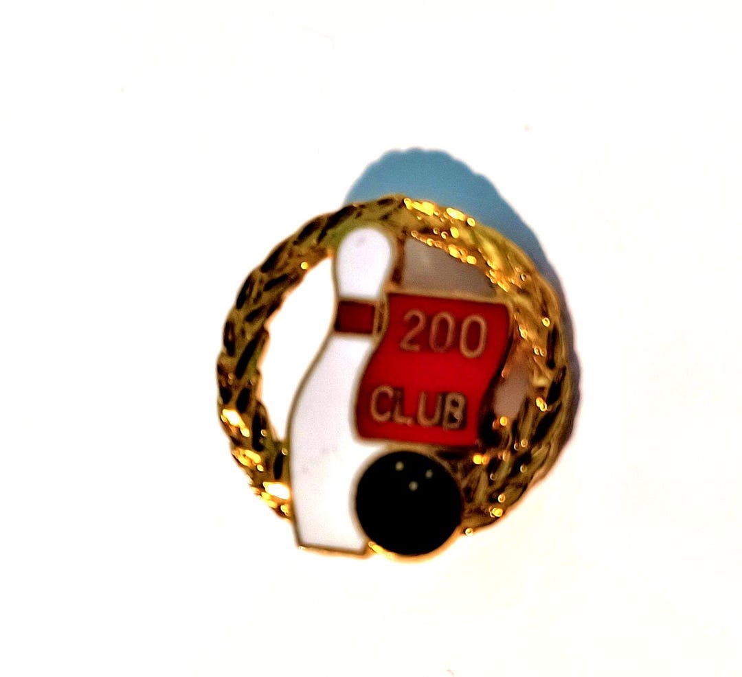 Vintage Bowling 200 Club Gold-tone Lapel/hat Pin Souvenir 0439 - Etsy