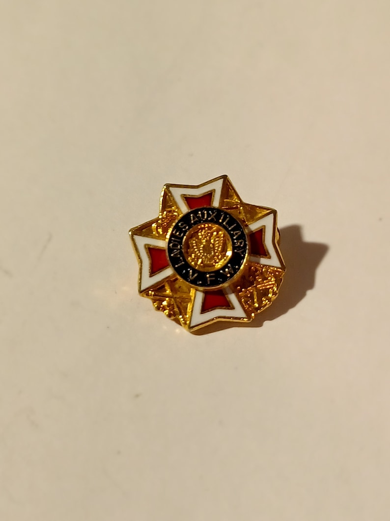 Ladies Auxiliary VFW Red Gold Cross Lapel/hat Pin Souvenir 0964 - Etsy