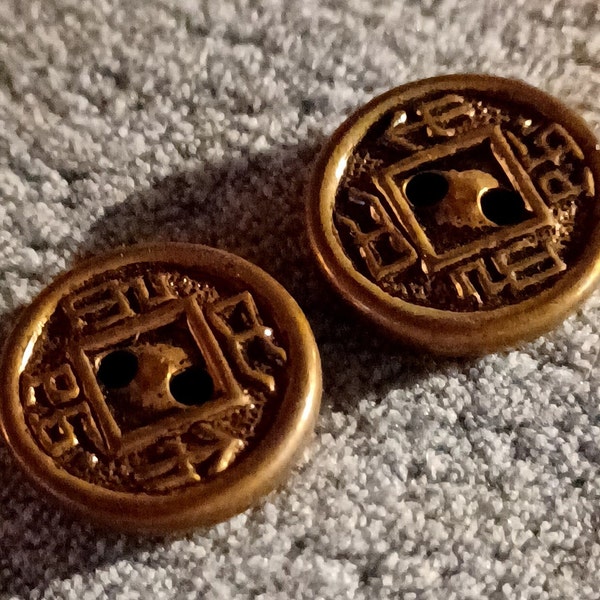 Two Tone Buttons - Etsy