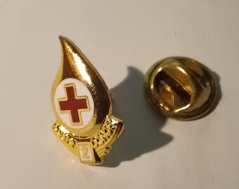 Red Cross Lapel Pin | Etsy