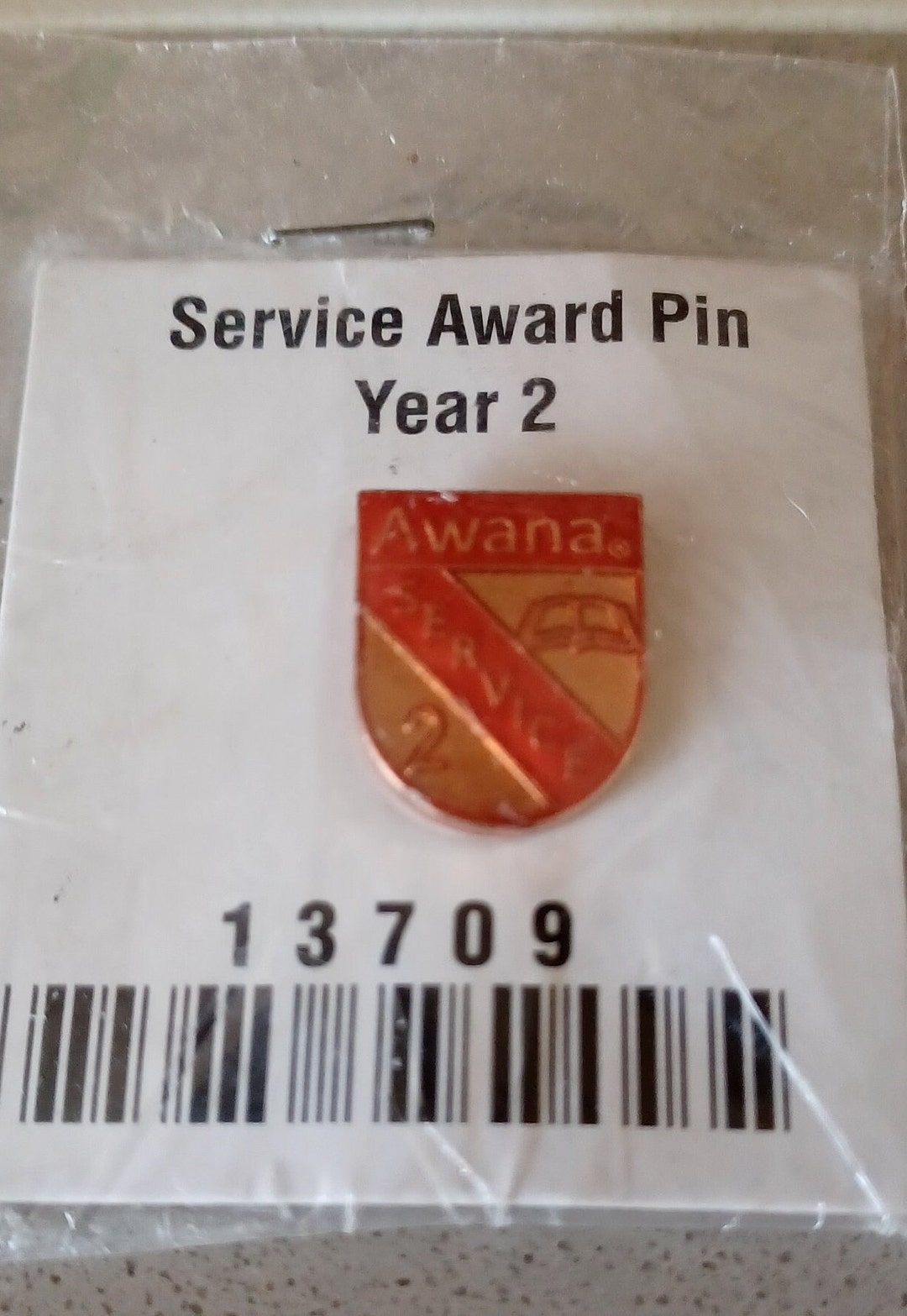 Awana 2 Year Service Award Religious Christian Lapel Hat Tie Pin ...