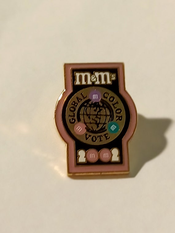 M & M Global Color Vote 2002 Lapel/Hat Pin Souvenir 1… - Gem