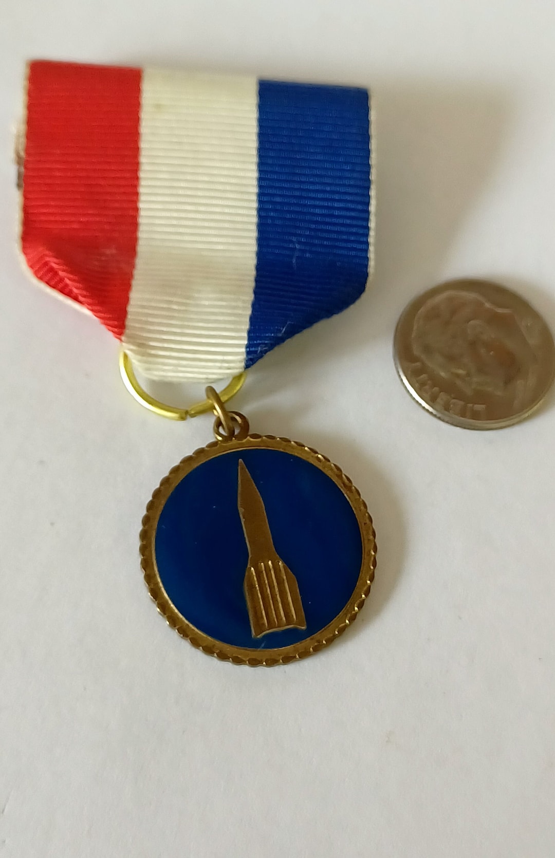Vintage BSA Cub Scouts Space Derby Rocket Medal Ribbon Lapel Hat Tie ...